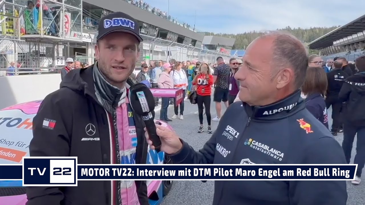 MOTOR TV22: Interview mit DTM Pilot Maro Engel bei der Startaufstellung ...