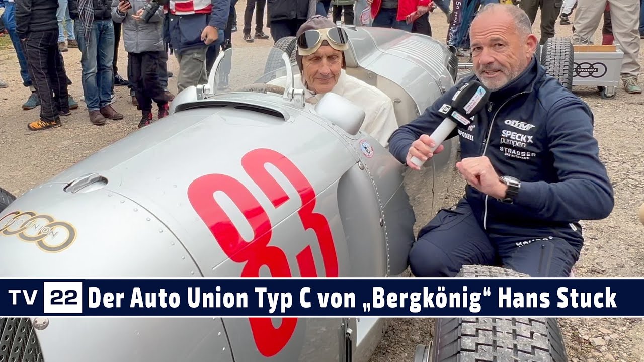 MOTOR TV22: "Strietzel" Stuck im Auto Union Typ C seines Vaters beim ...