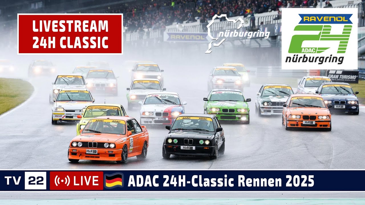 🇩🇪 LIVE 24H-Classic 2,5 Std. Rennen - ADAC RAVENOL 24H Nürburgring ...