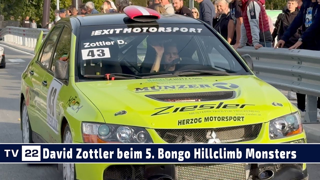 MOTOR TV22: David Zottler mit seinem Mitsubushi beim 5. Bongo Hillclimb ...